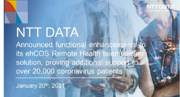 NTT DATA announced functional enhancements to its ehCOS Remote Health ...