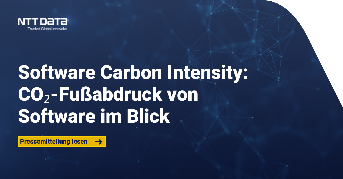 Software Carbon Intensity: CO2-Fußabdruck von Software im Blick | NTT DATA